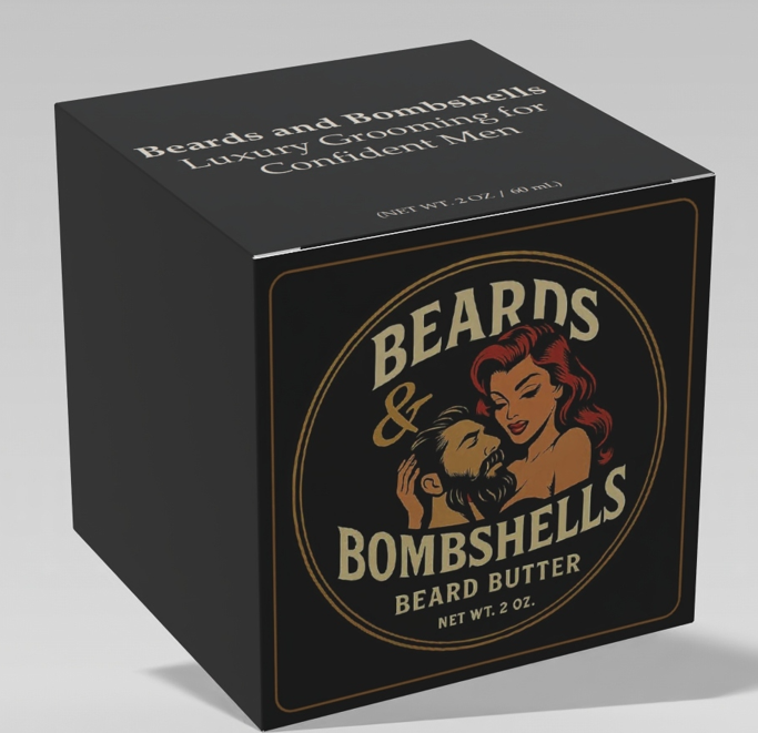 Hydrating Beard Butter – Dark Amber – Beards & Bombshells